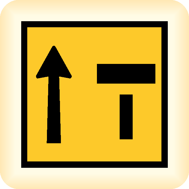 Arrow and Block – Temporary Traffic Sign – Klein Signs
