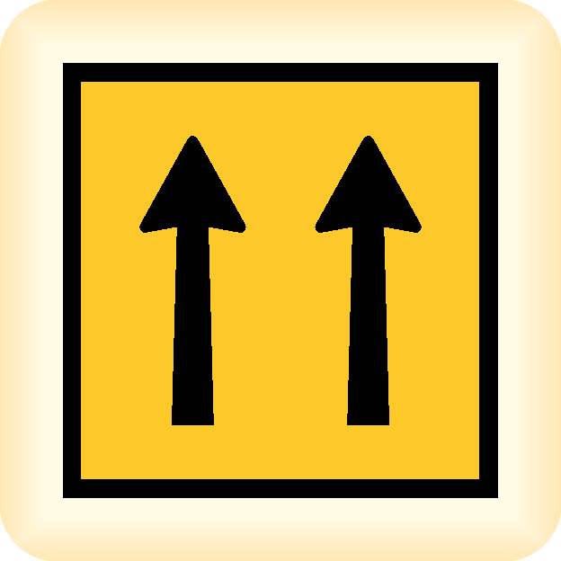 Two Arrows – Temporary Traffic Sign – Klein Signs